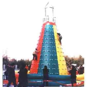 Funny Exciting PVC Inflatable School Rock Climbing Wall , 6 Meter