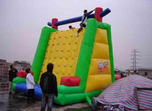 Exciting Inflatable Rock Climbing Wall , Shopping Mall Mountain Customized
