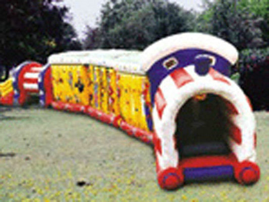 Funny Backyard Outdoor Playground Commercial Inflatable Sports Games , Obstacle Course