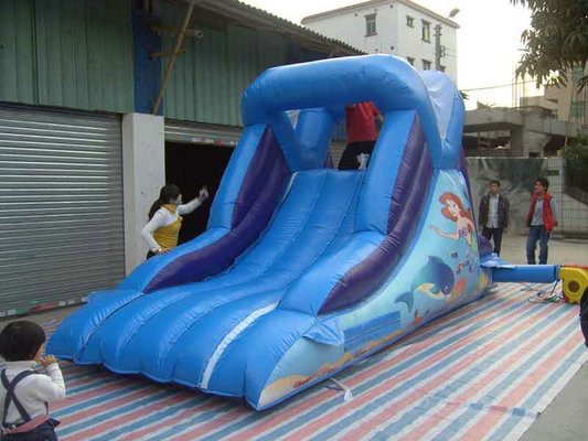 Customized Clown Commercial Inflatable Sports Games Red , Inflatable Dry Slide