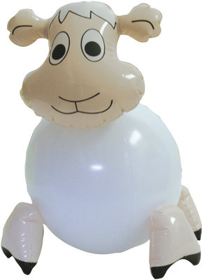 Animal gonflable de moutons colorés gonflables faits sur commande environnementaux de produits pour Adversiting