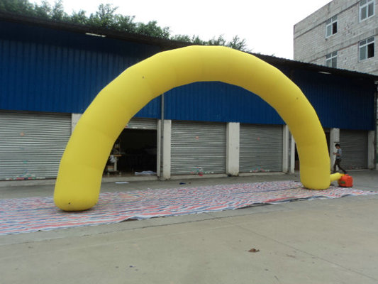 Large Blue PVC Tarpaulin Promotional Inflatable Arch For Opening Ceremony