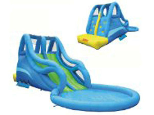 Kids Amusement Inflatable Water Games Tower Slide fireproof For Lake