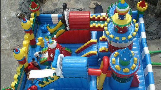 Giant Inflatable Sports Games Amusement Parks Customized For Company Events