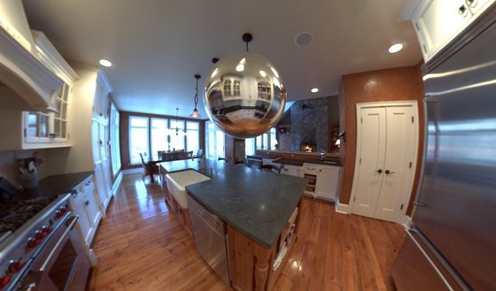 Silver Mirror Ball , Inflatable Advertising Advertising Balloons Ornaments