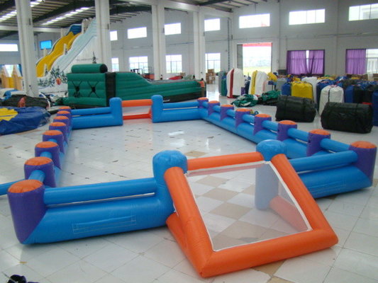 PVC Inflatable Sports Games Customized Terrestrial Water Volleyball Court