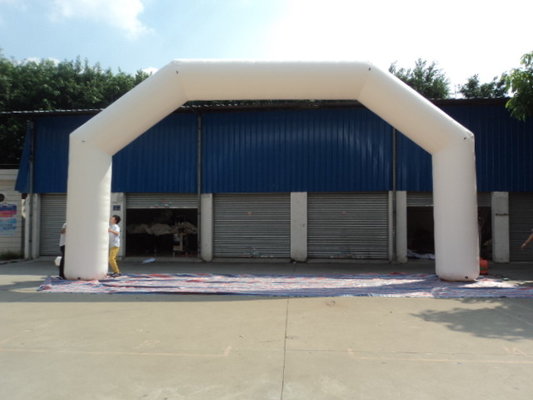 White Advertising Inflatable Archway Tarpaulin For Marathons Or Triathlons