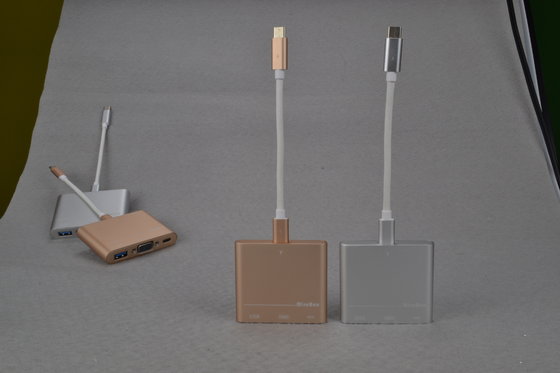 HSC116 usb 3.1 type-c to usb 3.0 hub for Computer and Mobile Phonesilver/golden/grey up to 10 Gbps usb type c multiport