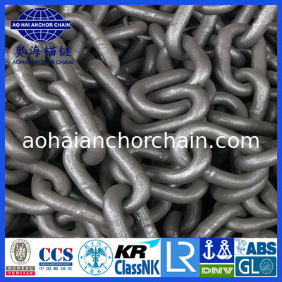 AM2 AM3 Black Painted ISO 1704 Stud Link Anchor Chain with KR LR BV NK ABS DNV certification