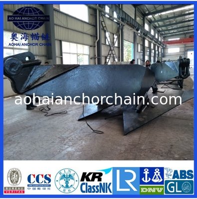 5Ton Stevpris Drag Anchor Black Painted  dreg embedment  MK5 Anchor with KR LR BV NK DNV ABS CCS cert.