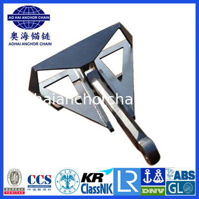 Flipper Delta Anchor, Black Painted stockless Delta Flipper Anchor with KR BV NK LR ABS DNV CCS certification