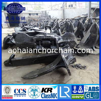 C type Hall Stokless Anchor, Black Painted stockles type Hall Anchor with KR LR BV NK DNV ABS CCS cert.