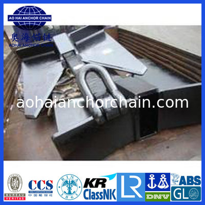 Pool Stokless Anchor, Black Painted cast steel N Type / TW Type Pool Anchor with KR LR BV NK DNV ABS CCS cert.