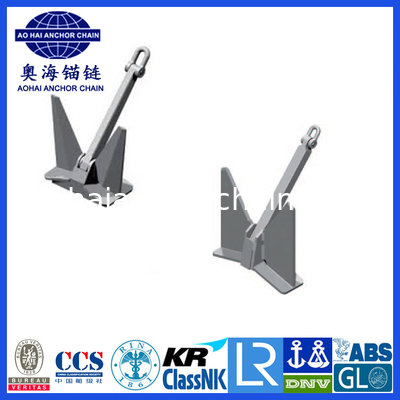 Pool Stokless Anchor, Black Painted cast steel N Type / TW Type Pool Anchor with KR LR BV NK DNV ABS CCS cert.