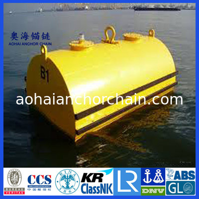 Anchor Pendant Steel structured offshore mooring buoy, Yellow Painted steel structure Mooring Buoy