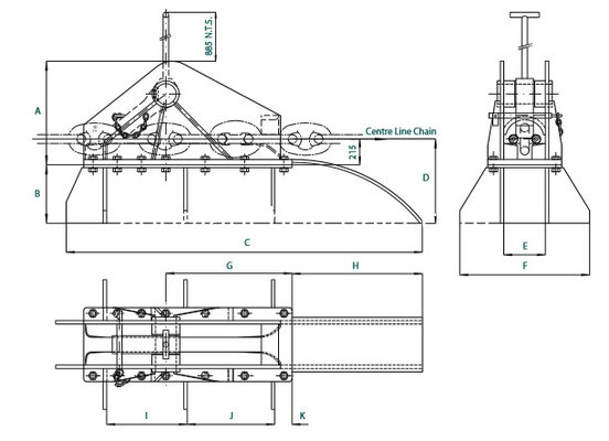 204T OCIMF Chain stopper, OCIMF type chain stopper Deck equipment with BV LR ABS certification