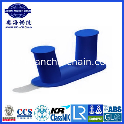 Single Bitt Deck Bollard, Deck Mounted single bitt mooring bollard with BV LR ABS certification
