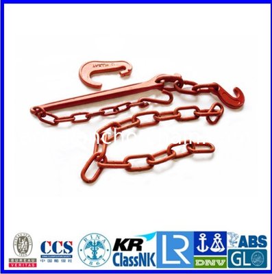 Container lashing Chain, Red painted lashing chain container securing lashing chain