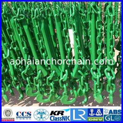 Container lashing Chain, Red painted lashing chain container securing lashing chain
