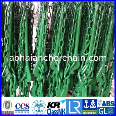 Container lashing Chain, Red painted lashing chain container securing lashing chain