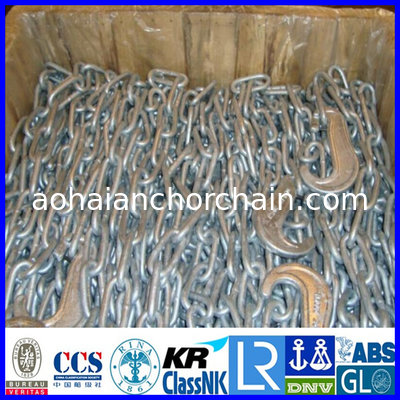 Container lashing Chain, Red painted lashing chain container securing lashing chain
