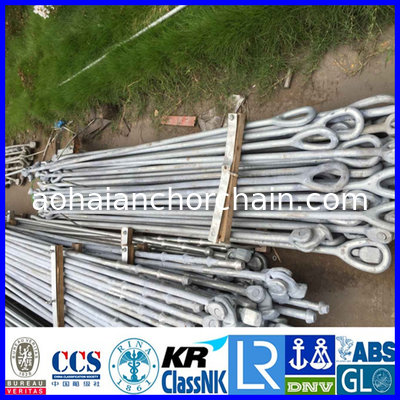 Eye to swivel container lashing bars, Galvanized lashing bar container Securing Equipment with GL BV CCS ABS NK