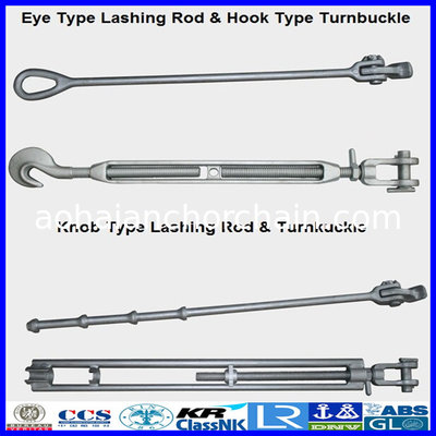 Knob Type Container lashing bar, Galvanized lashing bar container Securing Equipment with GL BV CCS ABS NK
