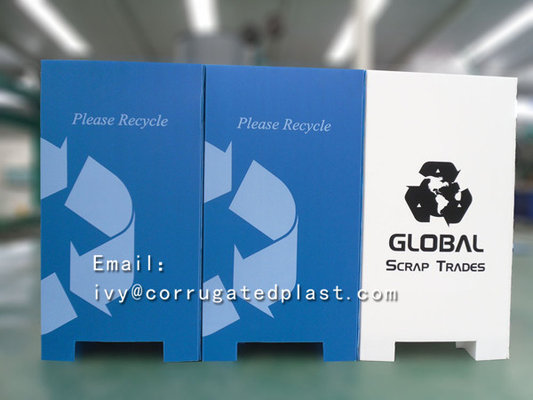 Recycled Corrugated plastic box printing available