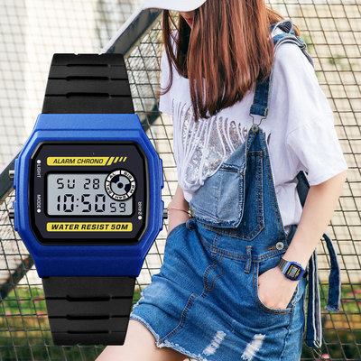 New Promotion Watch EL Light Cheap Watch Digital Plastic Watch 1413