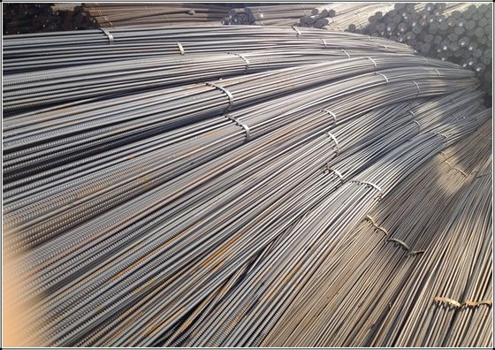 Bridge Building Deformed Steel Bars , 20mm Mild Steel Reinforcement Bars 