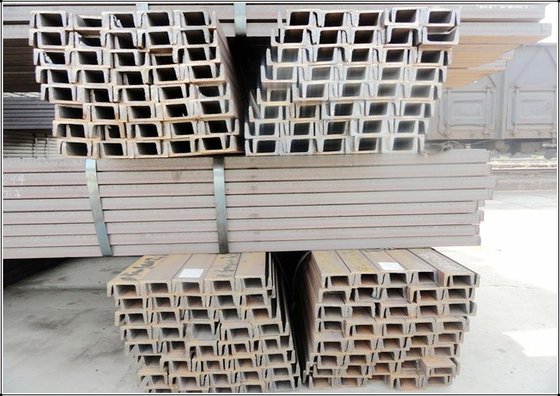 Hot Rolled U Section Steel Channel with Black / Galvanizing Surface