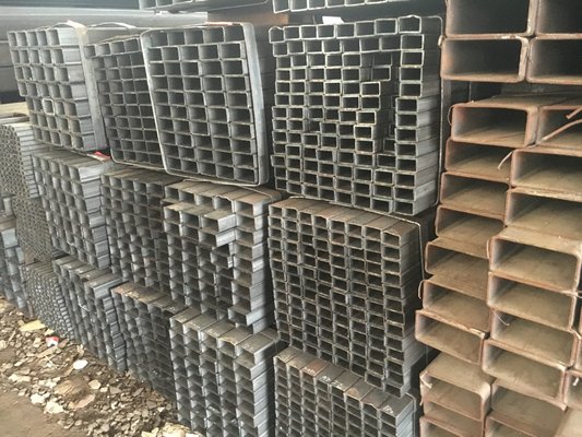 Black Zinc coating Mild Steel Square Tube Hollow section JIS SS400 Standard