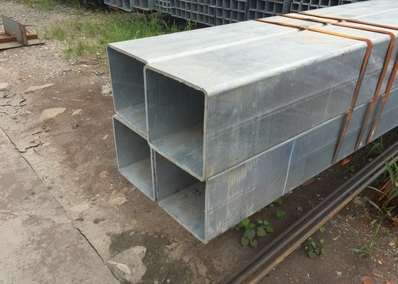 Structural SS400 Welded Square Steel Tubing With Hot Rolled / High Frequency