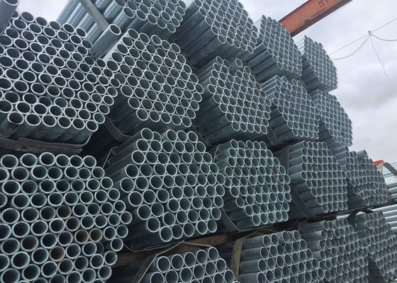 Carbon Steel Galvanize S235JR Welded Steel Round Tubing , Mechanical Seamless Steel Tubing