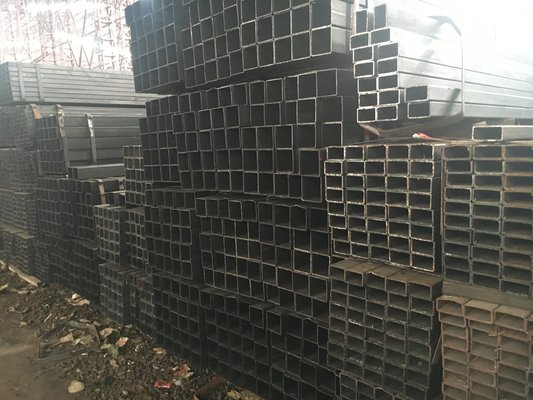 Construction material Hot rolled black iron Hollow section tube Q235 6m length
