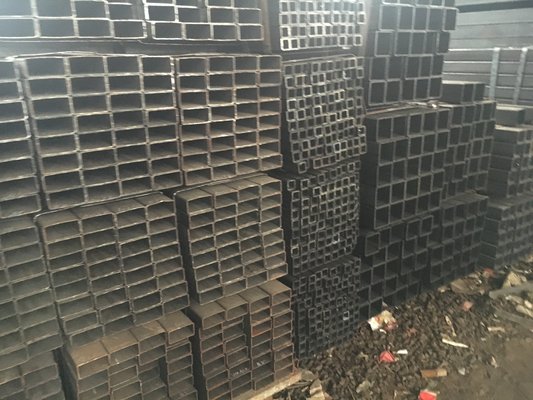 Construction material Hot rolled black iron Hollow section tube Q235 6m length