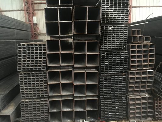 SGS certified Q345 Square Steel Pipe , Seamless S275JR Black Square Tubing
