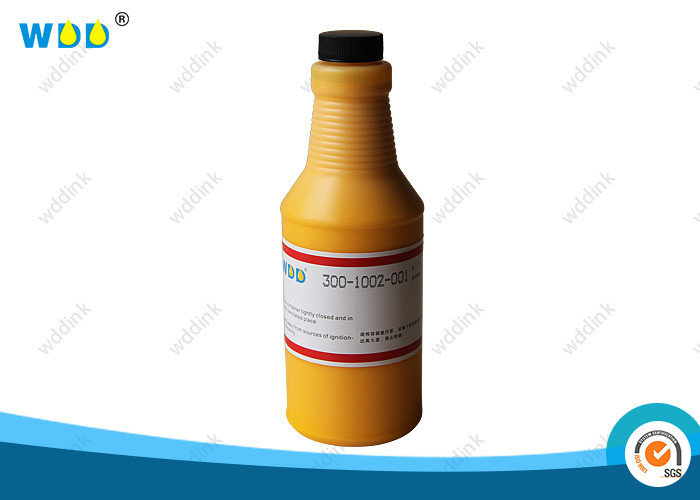 Adhesion Yellow Industrial Inkjet Date Coding Ink Flammable Stimulating