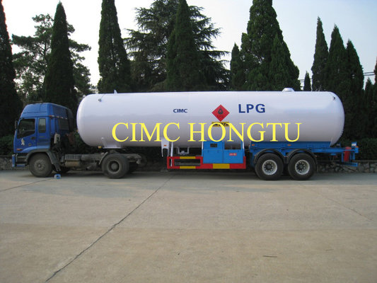 CIMC 58.1m3 58100 liters 27ton 3 Axles LPG Truck Tank Trailer