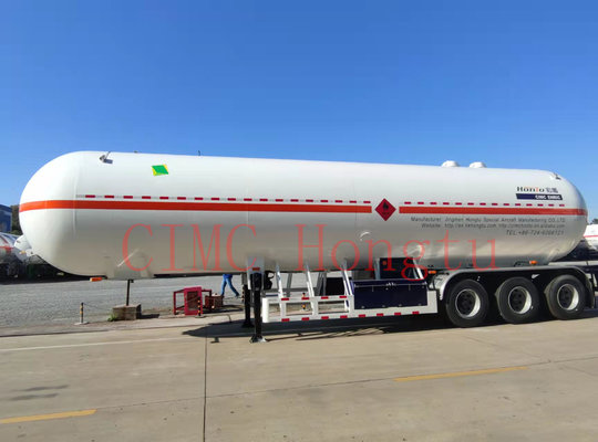 CIMC 58.1m3 58100 liters 27ton 3 Axles LPG Truck Tank Trailer