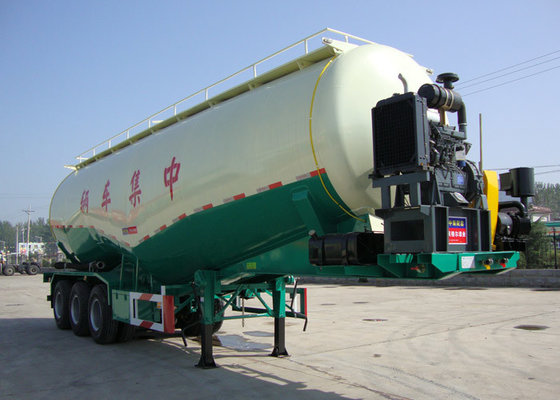 CIMC dry silo cement bulk pneumatic carrier cement powder silo tank truck trailer for sale