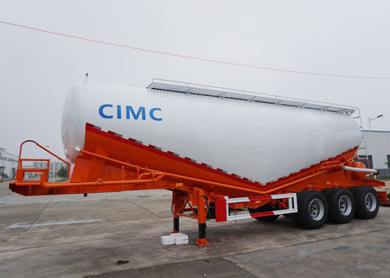 CIMC dry silo cement bulk pneumatic carrier cement powder silo tank truck trailer for sale