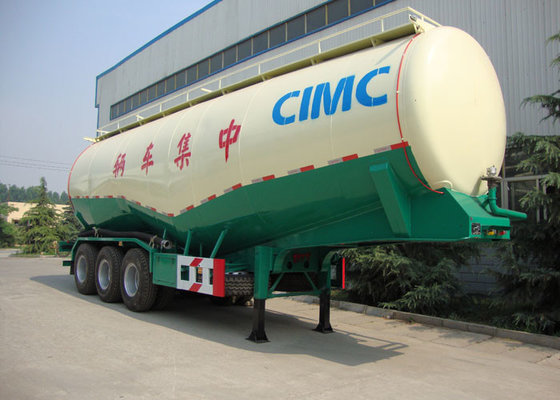 CIMC frac bulk cement pneumatic sand tank hauling trailer top loading in bulk manufacturer for sale