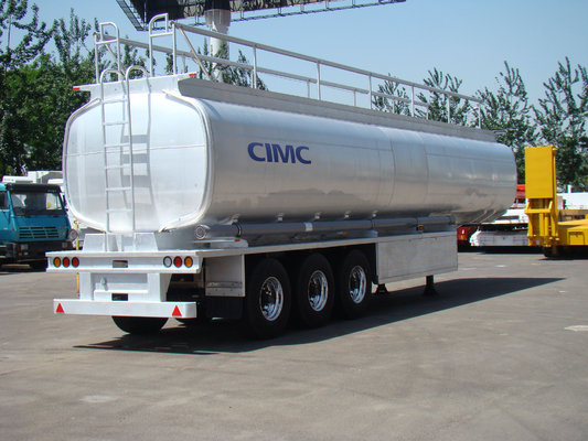 CIMC fuel tanker truck capacity tank truck service milk tanker trailer for export
