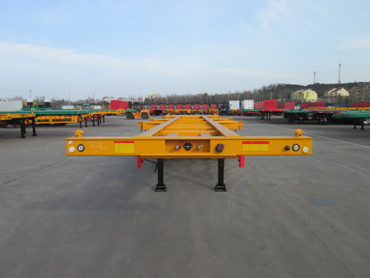 CIMC tri axle 40 foot skeleton container trailers chassis 20 foot skel container truck and trailer for sale