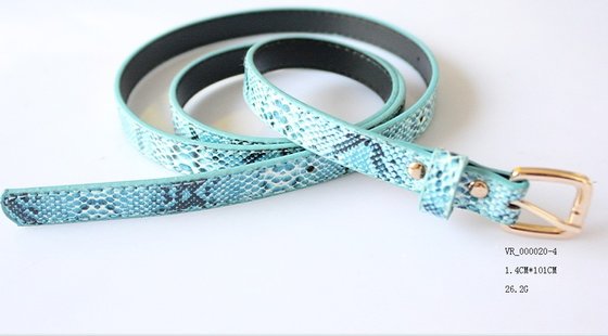 1.4cm Fashion Cloth PU Belts For Women with gold and rose gold buckle