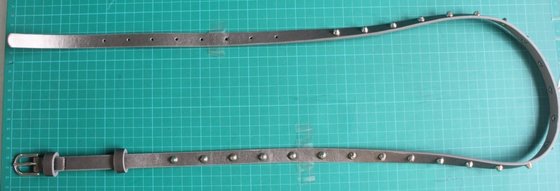 Rivet cloth belts for women1.5cm PU and alloy with gunmetal / nickle Buckle