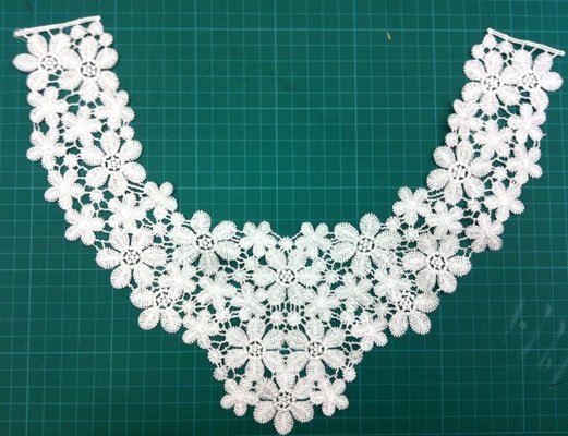 Cotton collar clothing motif for Clothes 35cm X 25cm , detachable lace collar