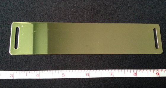 Straight plated accessories metal trim for garment and belt , flat metal bar