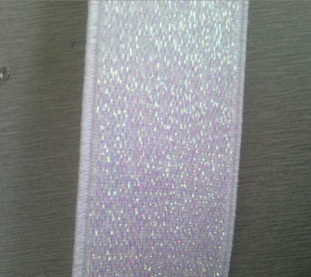Reflective nylon Woven Elastic Webbing for clothing and belt 3.2cm